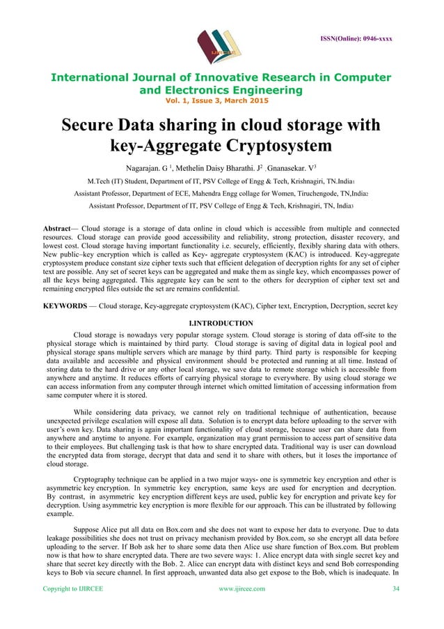 ijircee_Template | PDF | Data Storage and Warehousing | Computing