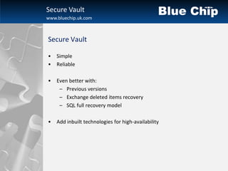 Secure vault | PPTX