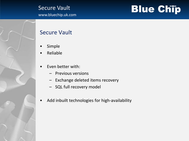 Secure vault | PPT