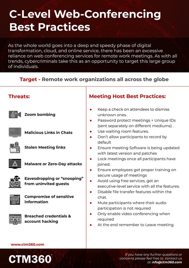 Secure web conferencing for c level executives | PDF