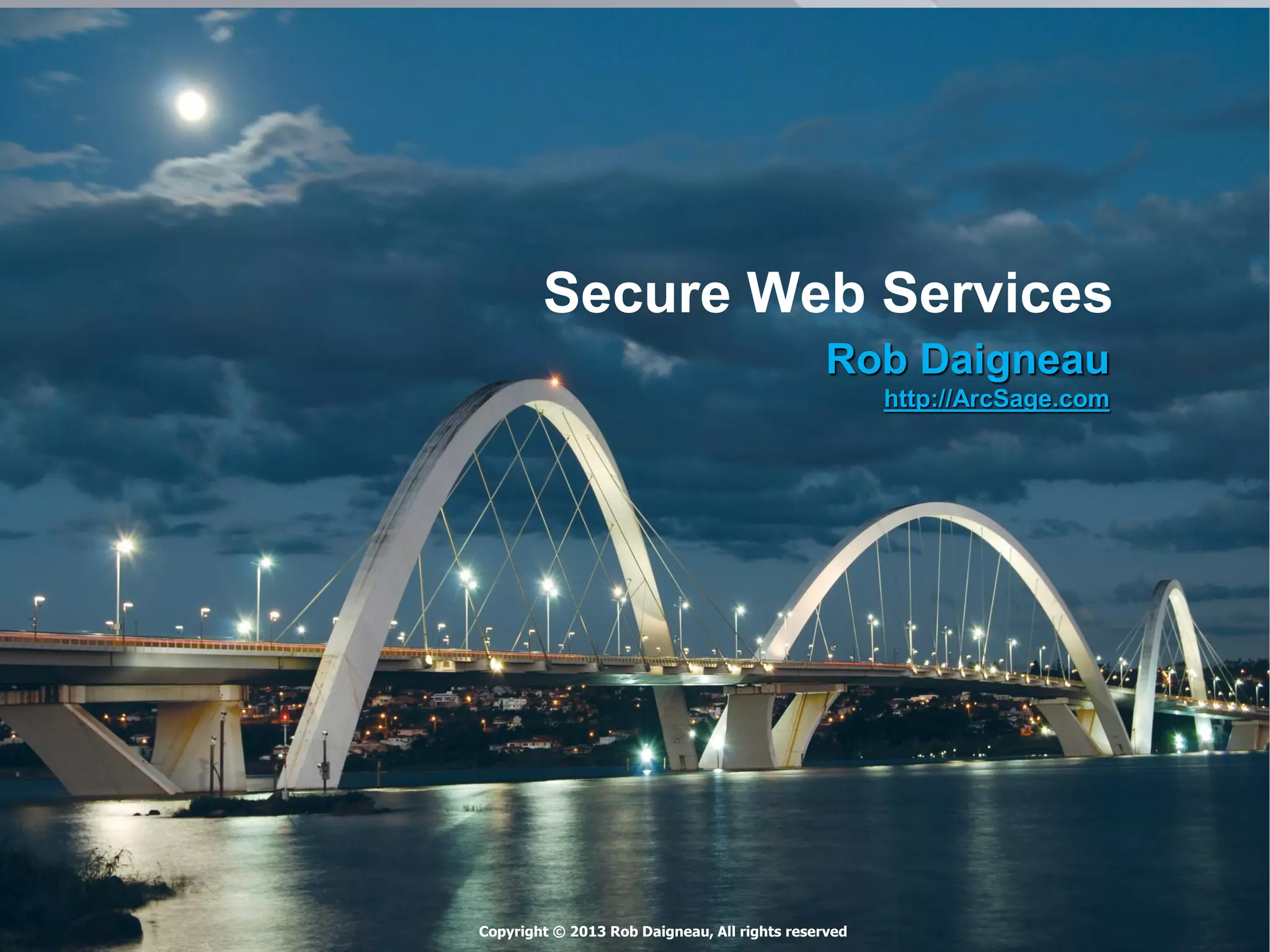 Secure RESTful Web Services for ASP.NET Web API | PPT