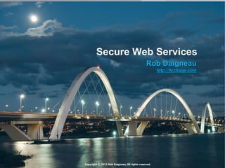 Secure RESTful Web Services for ASP.NET Web API | PPT