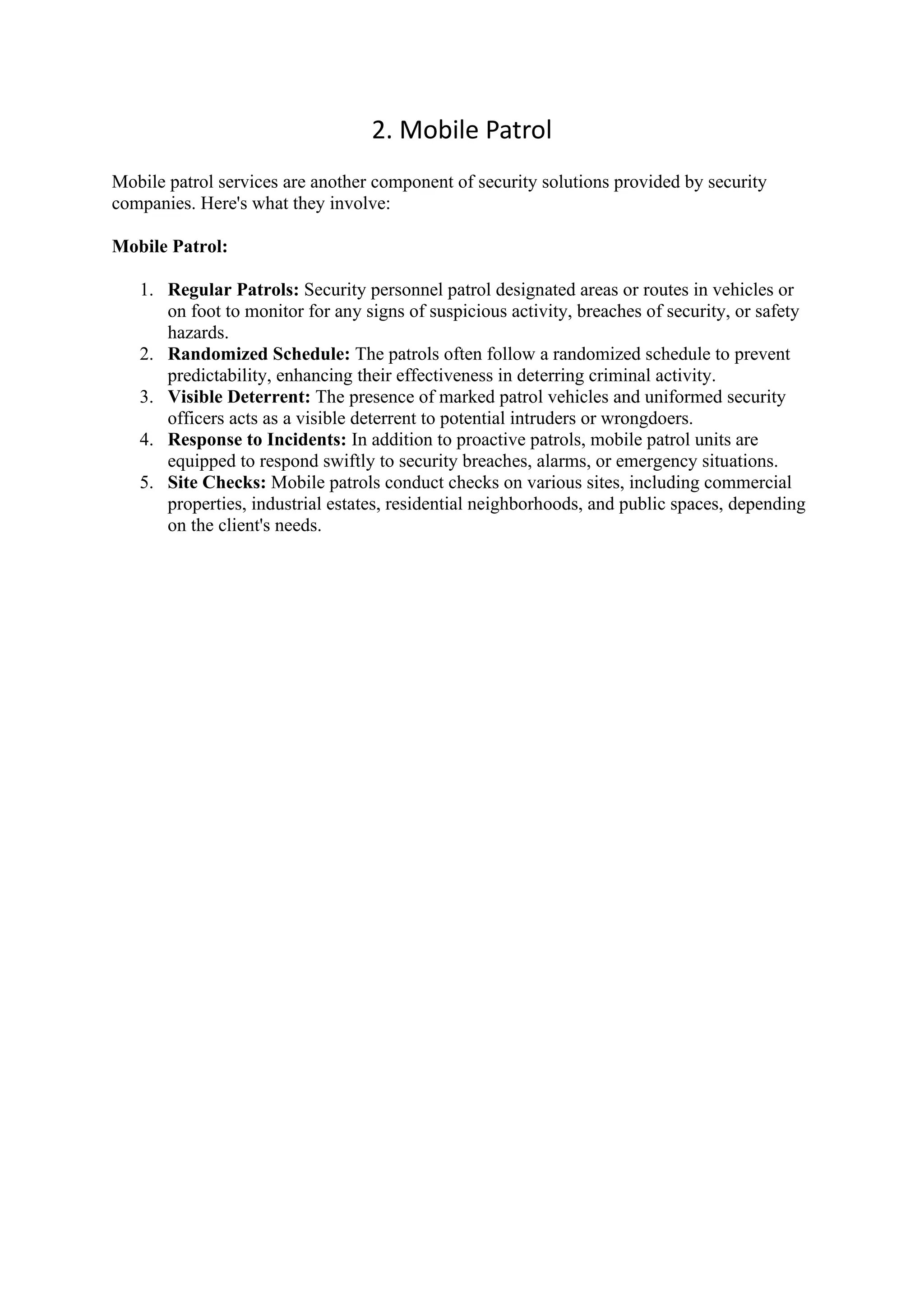 SECUREX UK FOR SECURITY SERVICES AND MOBILE PATROL | PDF | First Aid ...