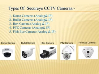 SECUREYE CCTV CAMERA DEALERS IN BANGLORE | PPTX