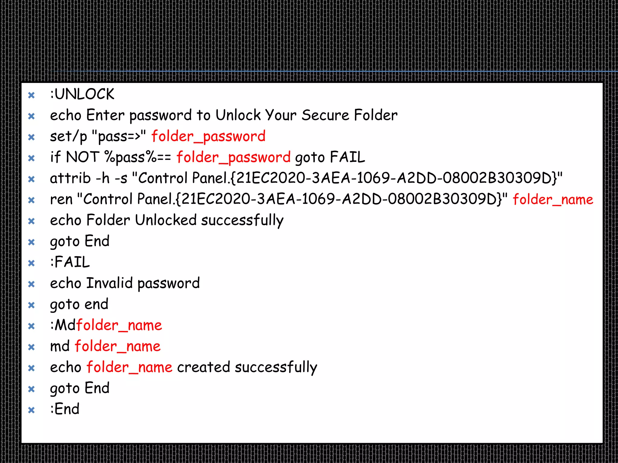 Secure Your Folder With Passwordwithout Any Software Ppt