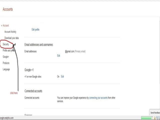 Secure your gmail account | PPTX