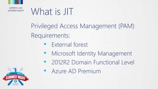 Secure your servers in time with JIT and JEA | PPTX