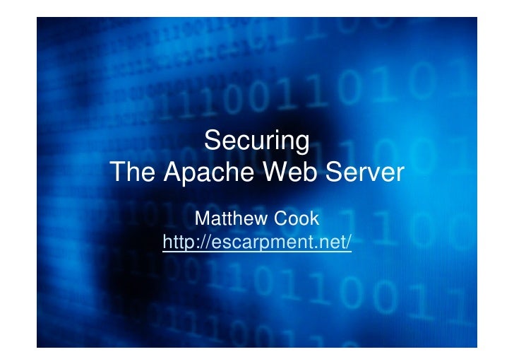Securing The Apache Web Server