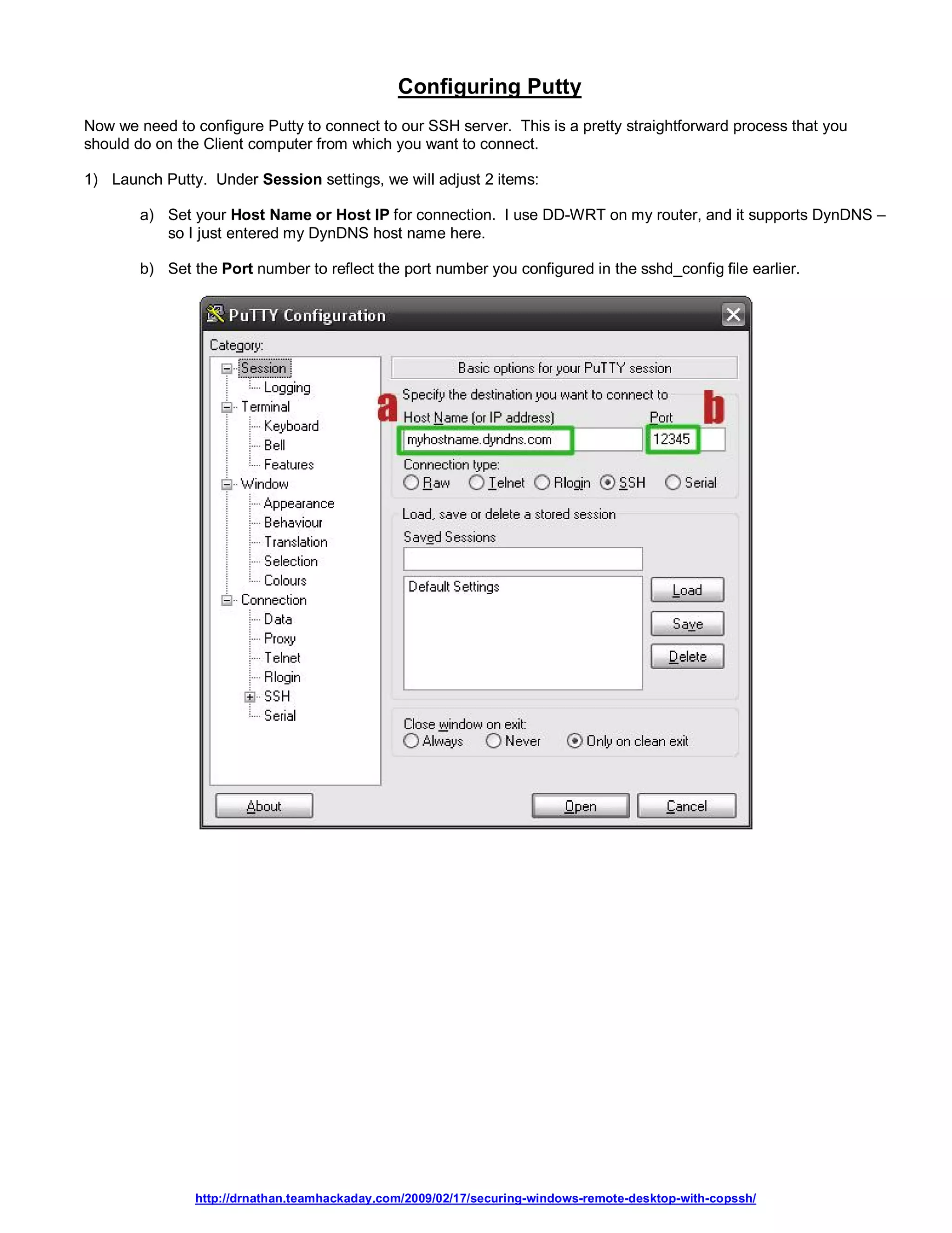 Securing Windows Remote Desktop With Copssh | PDF