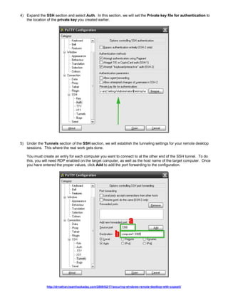 Securing Windows Remote Desktop With Copssh | PDF