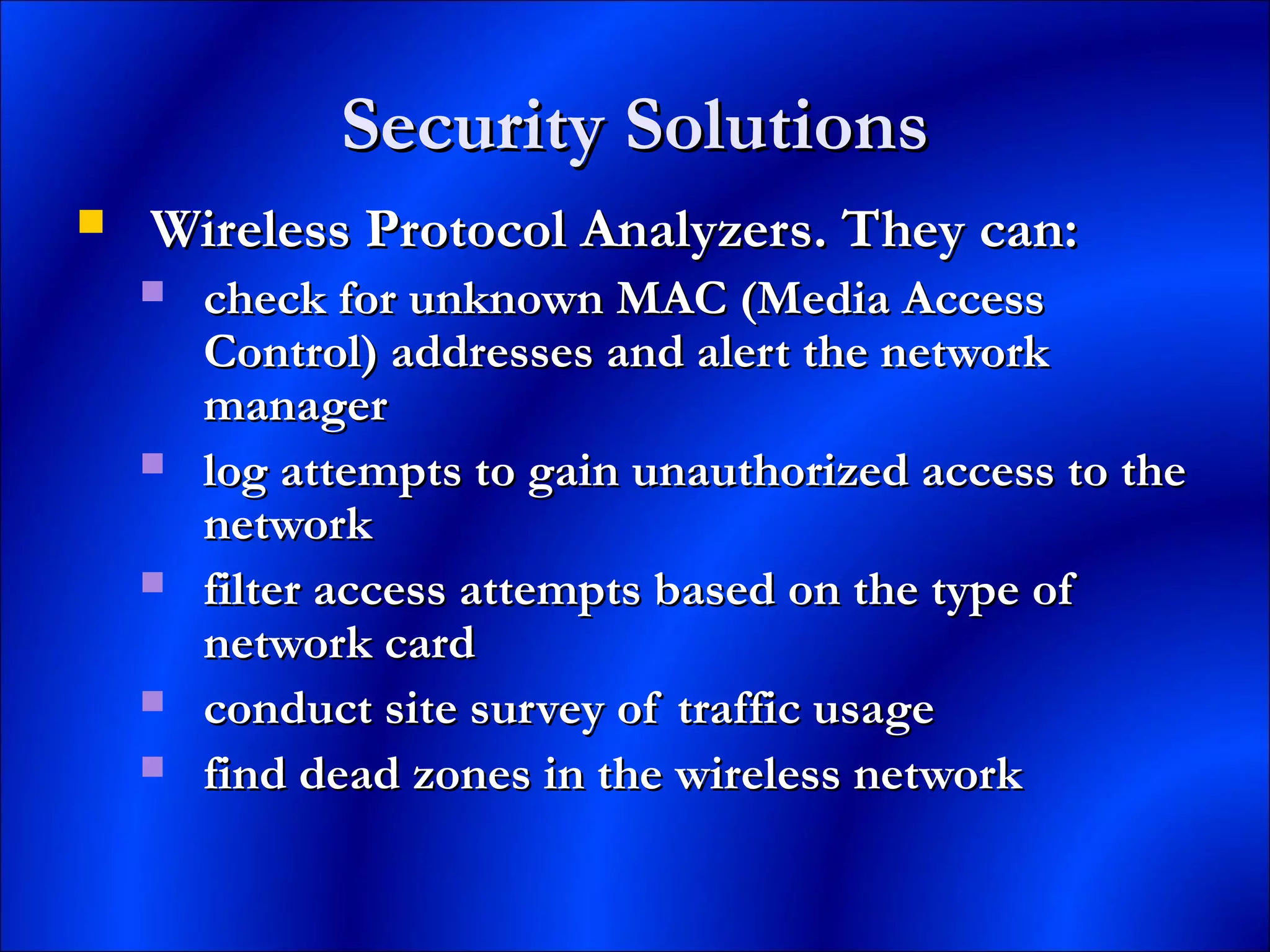 Securing Wireless Network Ppt