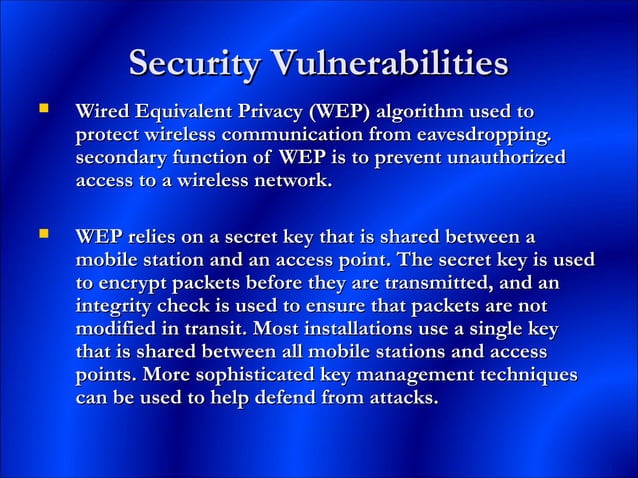 Securing wireless network | PPT