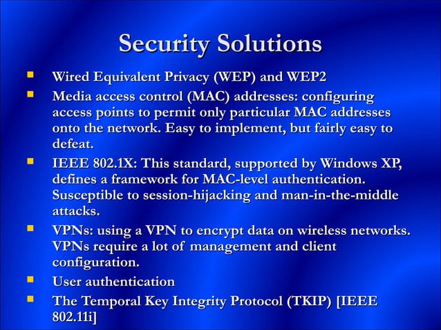 Securing wireless network | PPT