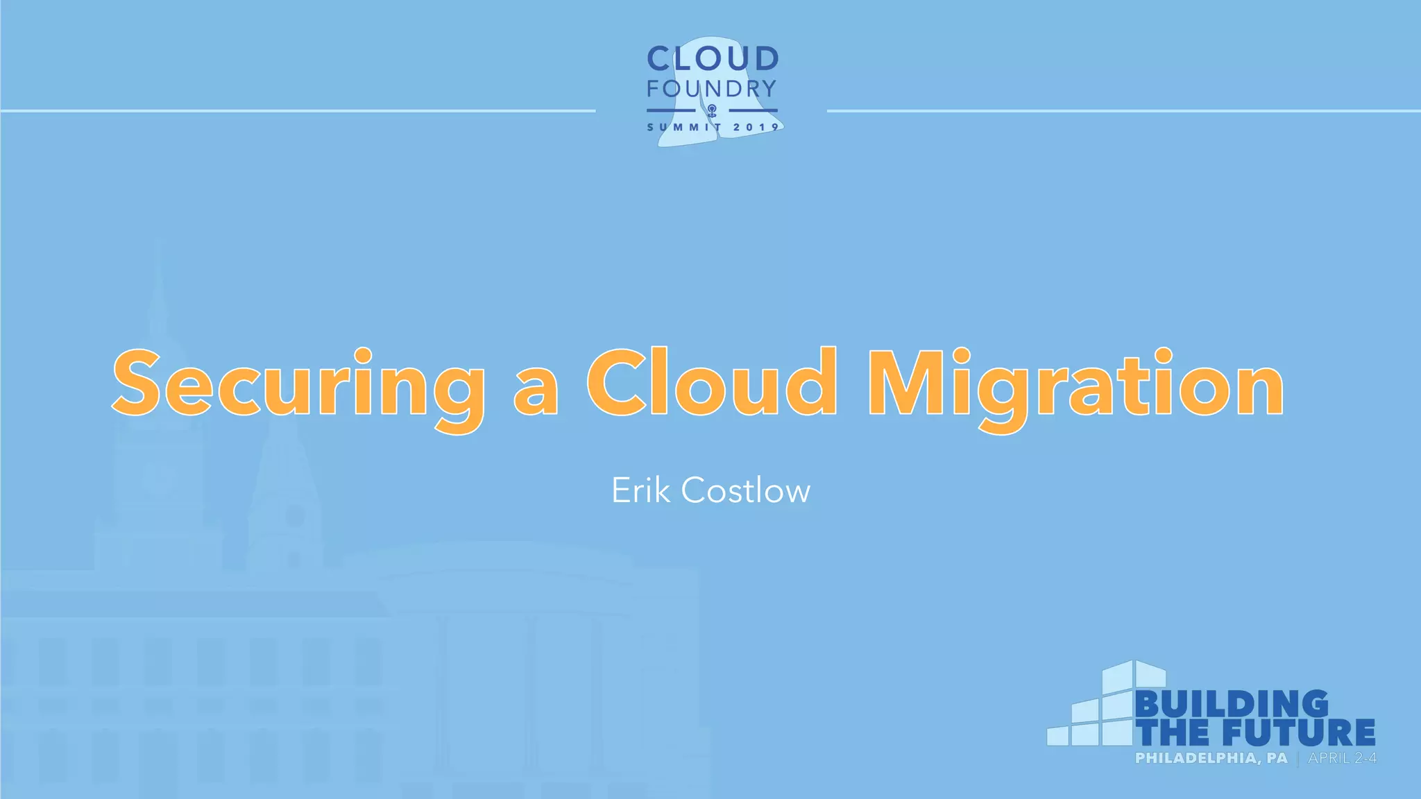 Securing a Cloud Migration | PPT