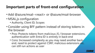 Securing a modern Web application with Entra ID | PPTX