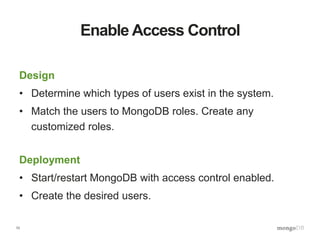 Securing Your MongoDB Deployment | PPTX
