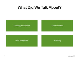 Securing Your MongoDB Deployment | PPTX