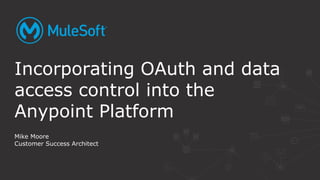 Securing ap is oauth and fine grained access control | PPTX