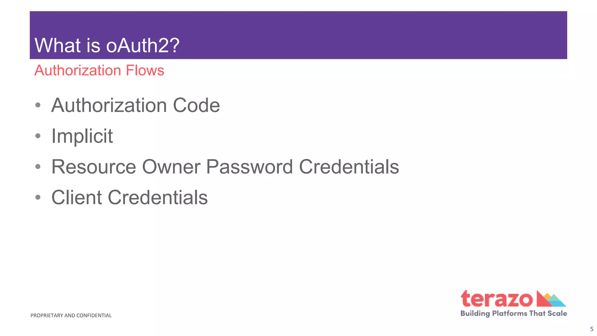 Securing Apis With Oauth2 Ppt