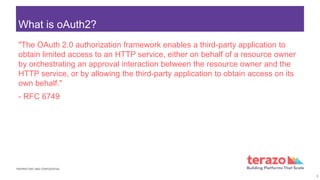 Securing APIs with oAuth2 | PPTX