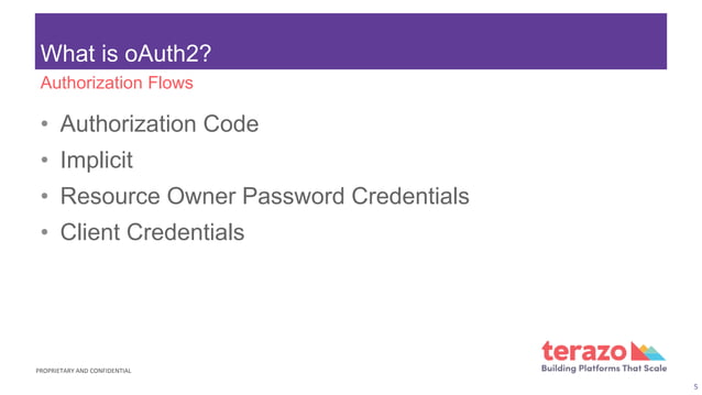 Securing APIs with oAuth2 | PPTX
