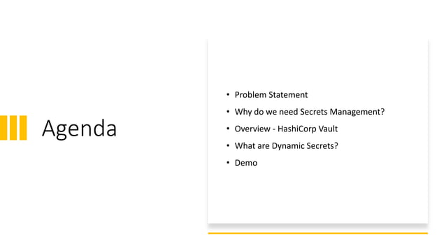 Securing AWS Accounts with Hashi Vault | PPT Securing AWS Accounts with Hashi Vault | PPT