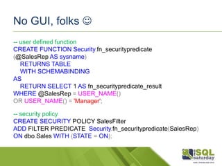 Securing SQL Azure DB? How?