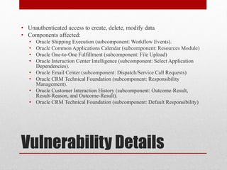Securing broken access controls on Oracle E-business suite | PPT