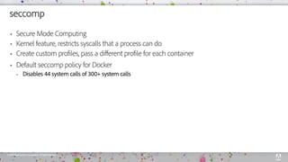 Securing containers | PPT