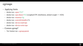 Securing Containers - Sathyajit Bhat - Adobe - Container Conference 18 ...