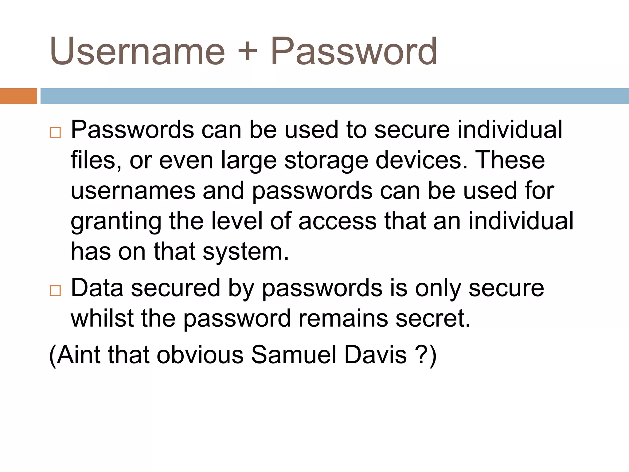 Securing data | PPTX