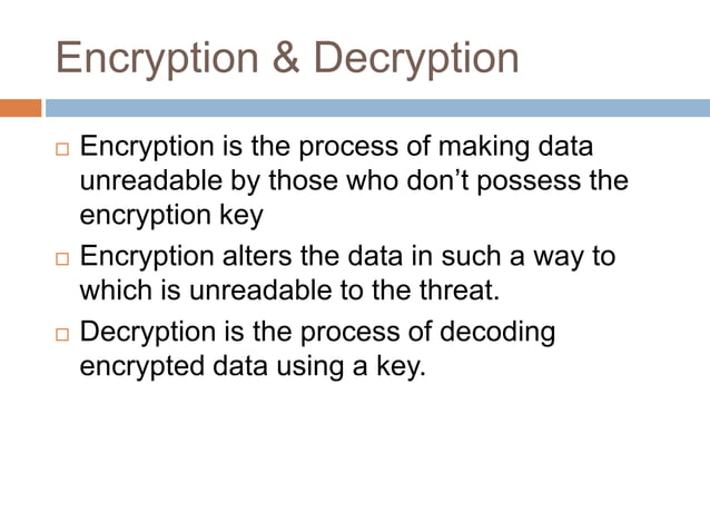 Securing data | PPTX