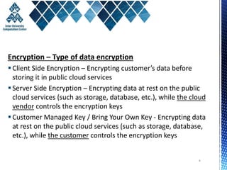 Securing data in the cloud | PPTX