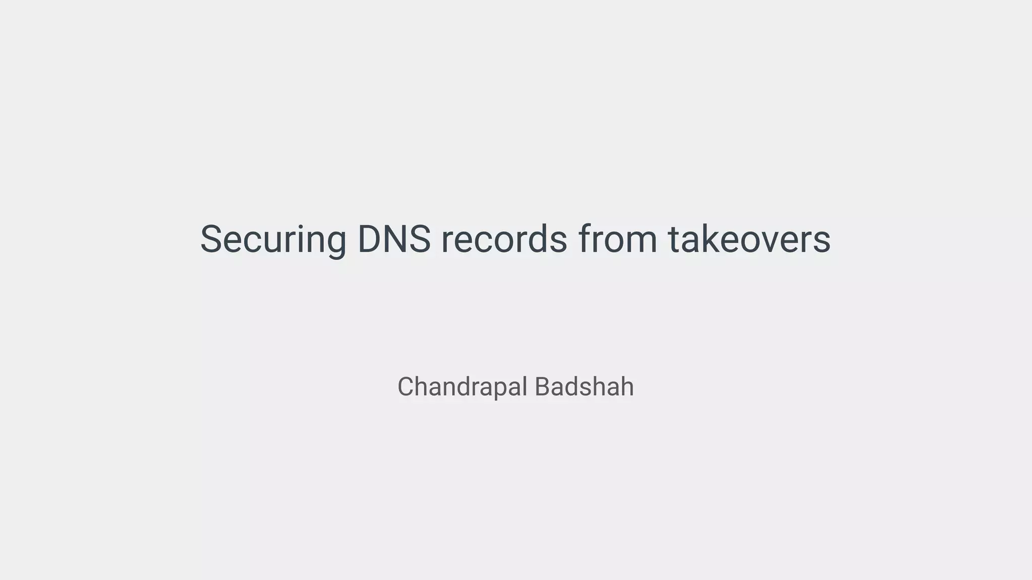 Securing dns records from subdomain takeover | PDF
