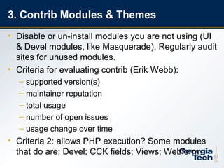Securing Drupal 7: Do not get Hacked or Spammed to death! | PPT
