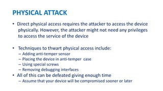 Securing embedded systems | PPTX | Computing | Technology & Computing