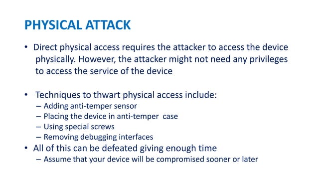 Securing embedded systems | PPTX | Computing | Technology & Computing
