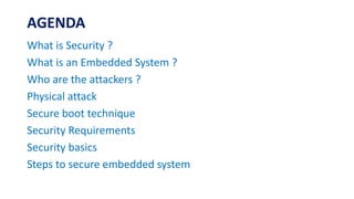 Securing embedded systems | PPTX | Computing | Technology & Computing