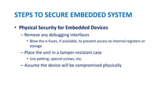 Securing embedded systems | PPTX | Computing | Technology & Computing