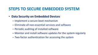 Securing embedded systems | PPTX | Computing | Technology & Computing