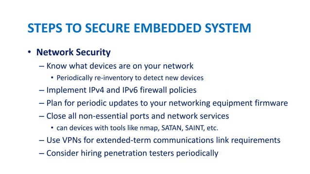 Securing embedded systems | PPTX | Computing | Technology & Computing