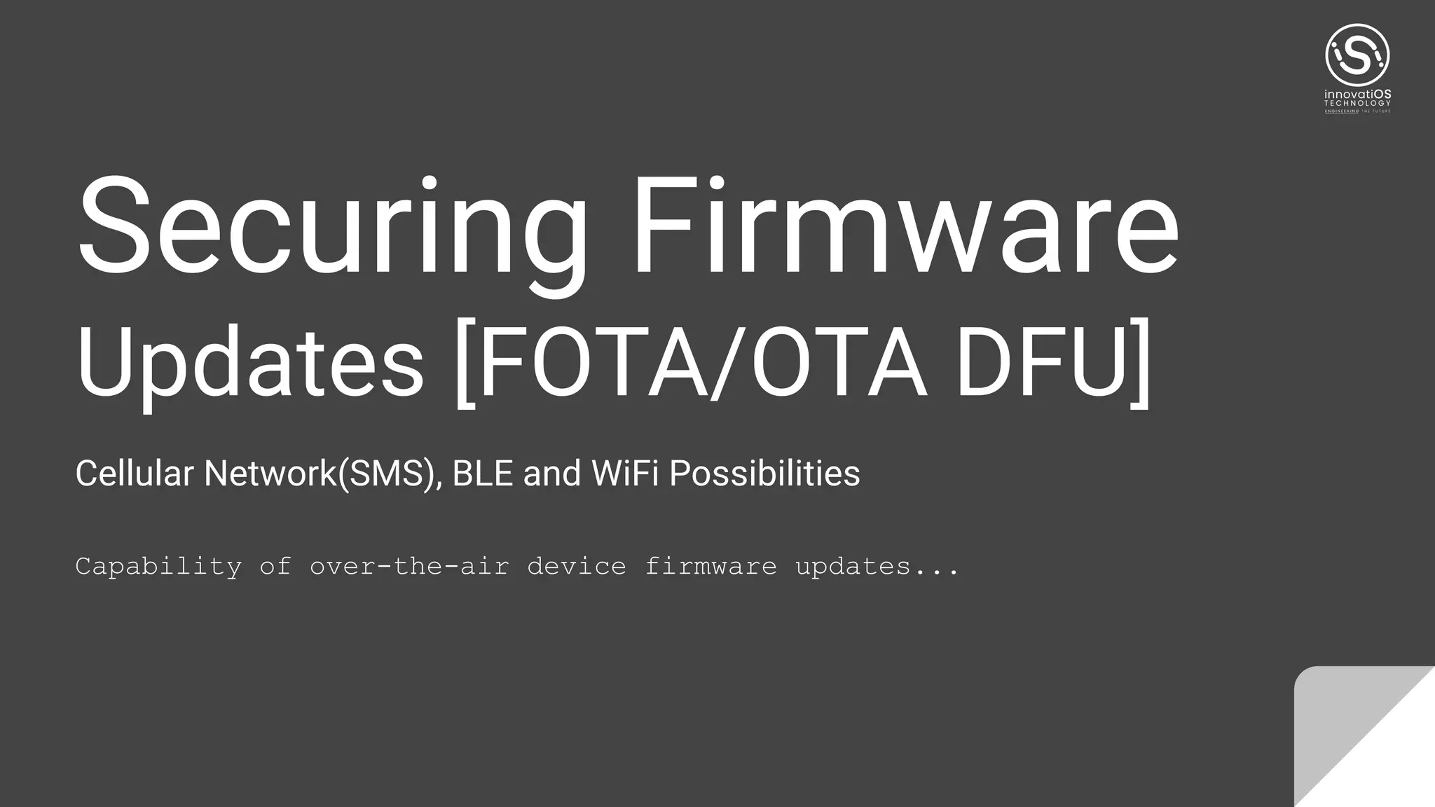 Securing Firmware Updates [FOTA/OTA DFU] | PDF