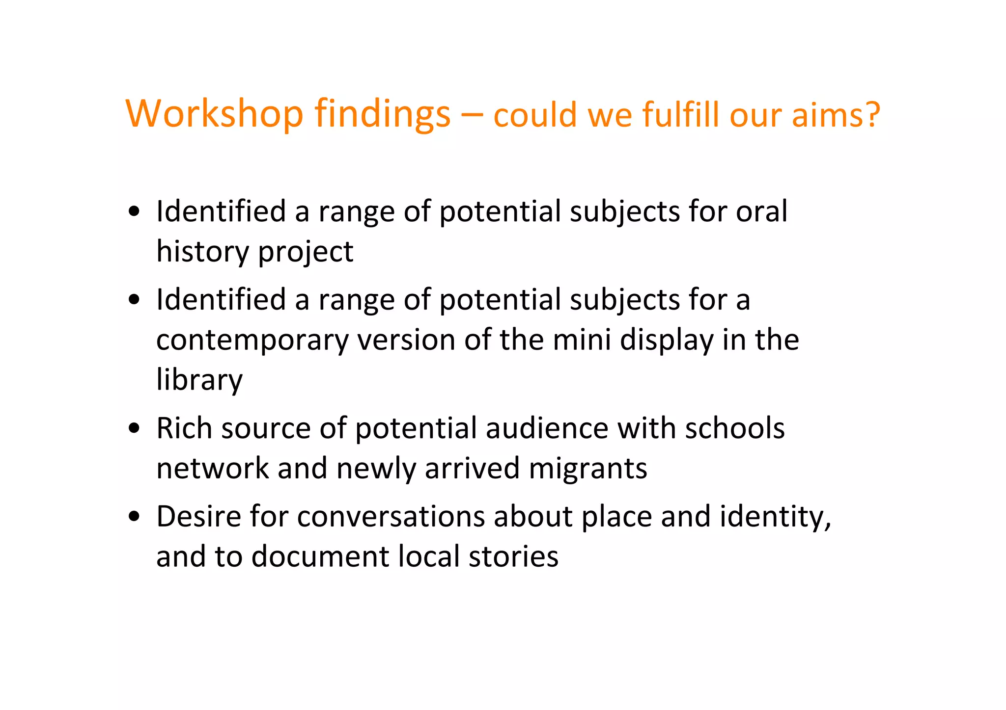 M&GSQ Securing Funding Workshop - Case Study - Carins Historical Society Museum | PDF