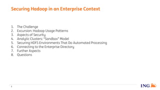 Securing Hadoop in an Enterprise Context | PPT
