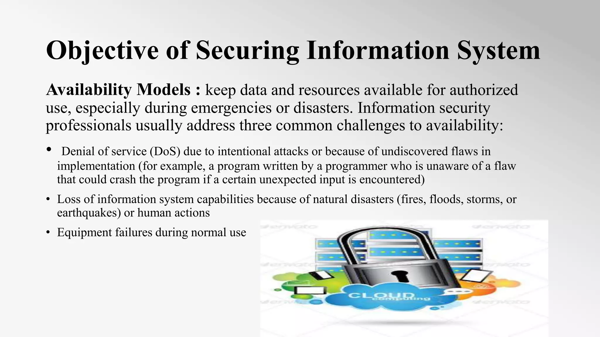 Securing information system (Management Information System) | PPT