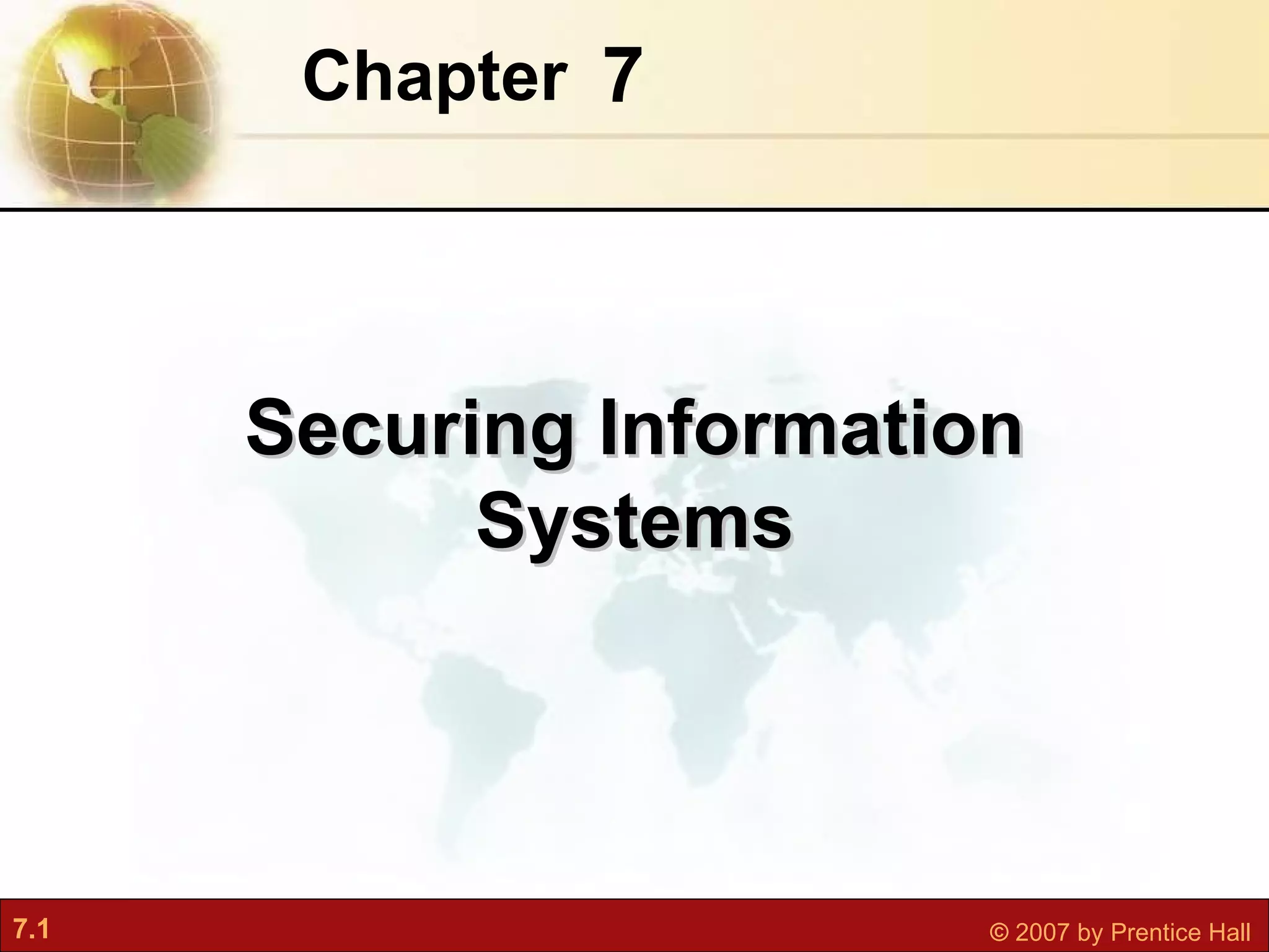 Securing information systems | PPT