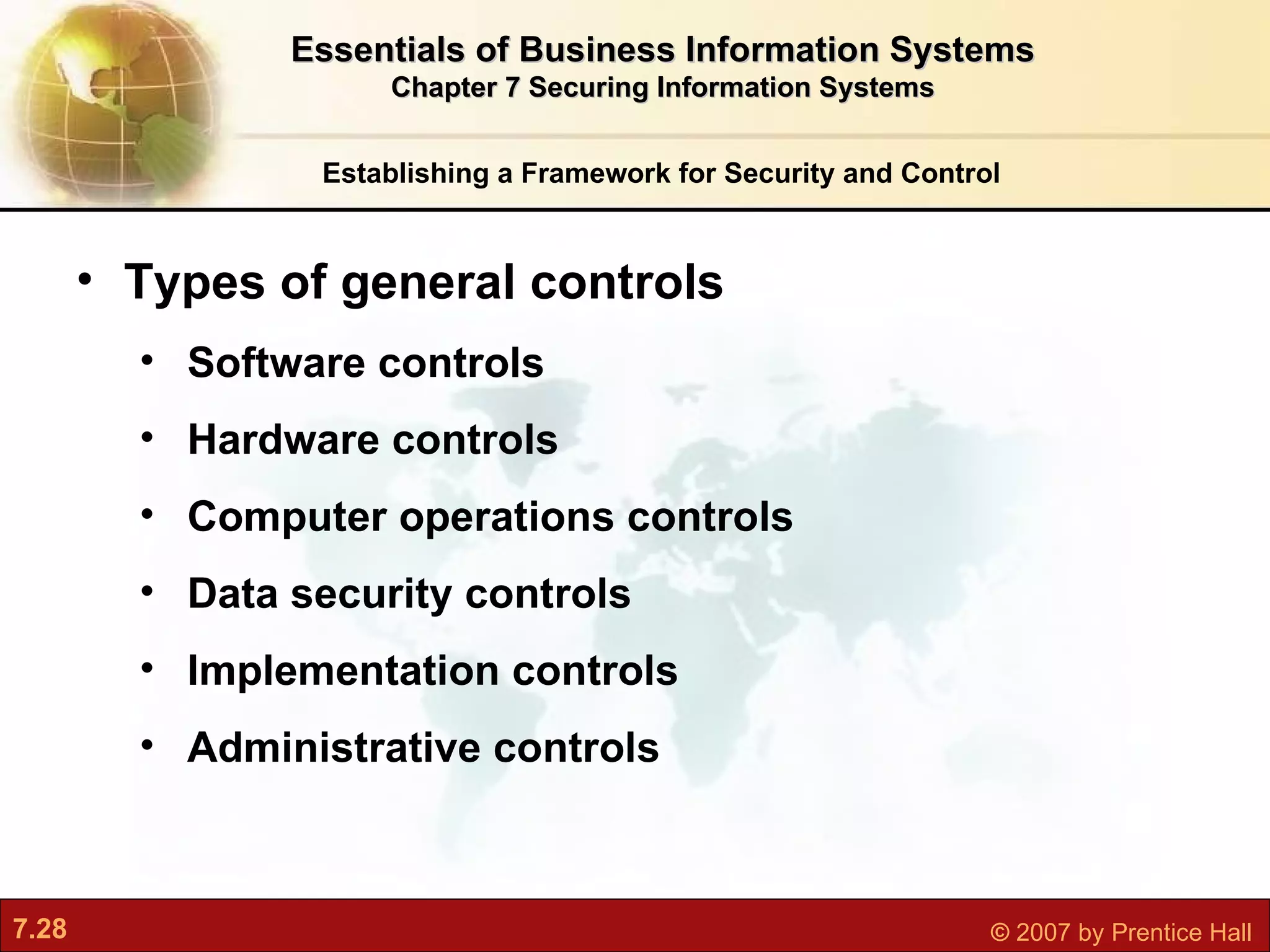 Securing information systems | PPT