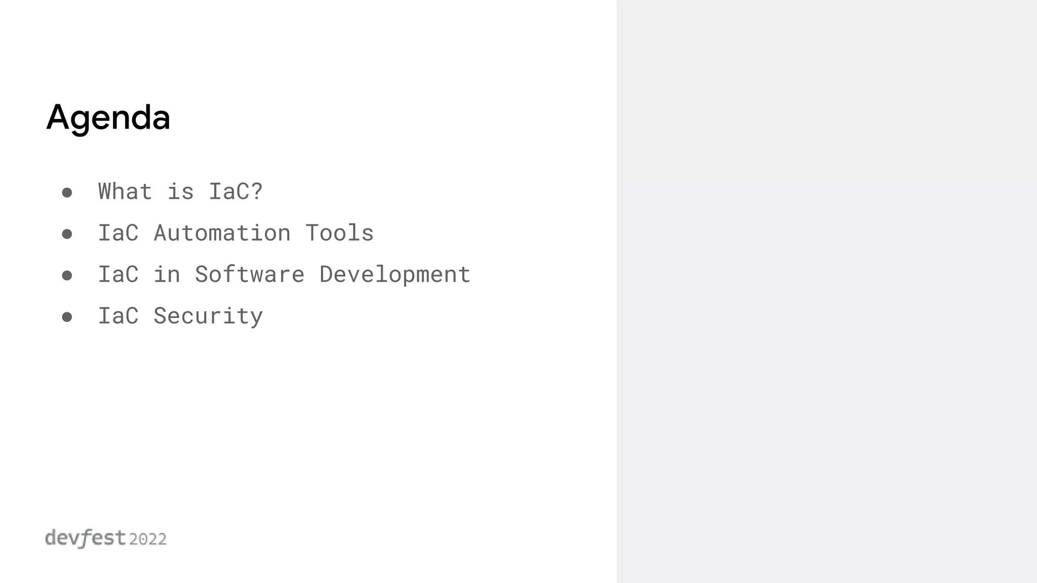 Securing Infrastructure as a Code - DevFest 2022 Presentation | PPTX