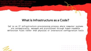 Securing Infrastructure as a Code - DevFest 2022 Presentation | PPT