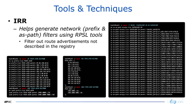 Npnog 5 Securing Internet Routing Ppt